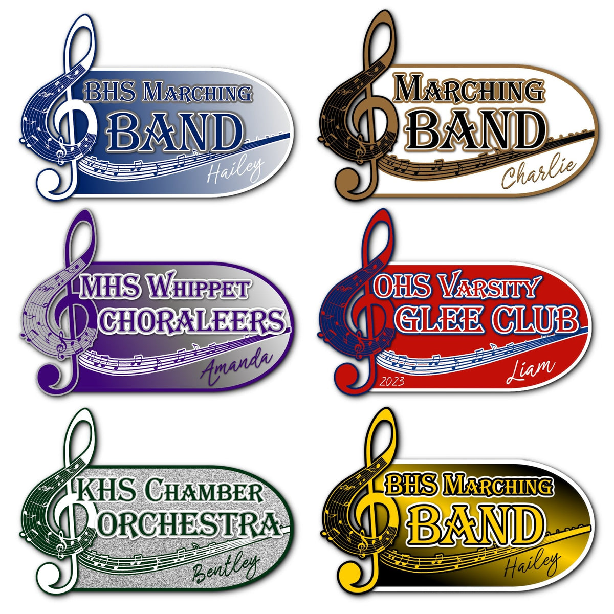 Custom Music Note Pep Band Car Sticker - PRACTICALLY PERFECT PRINTABLES ...