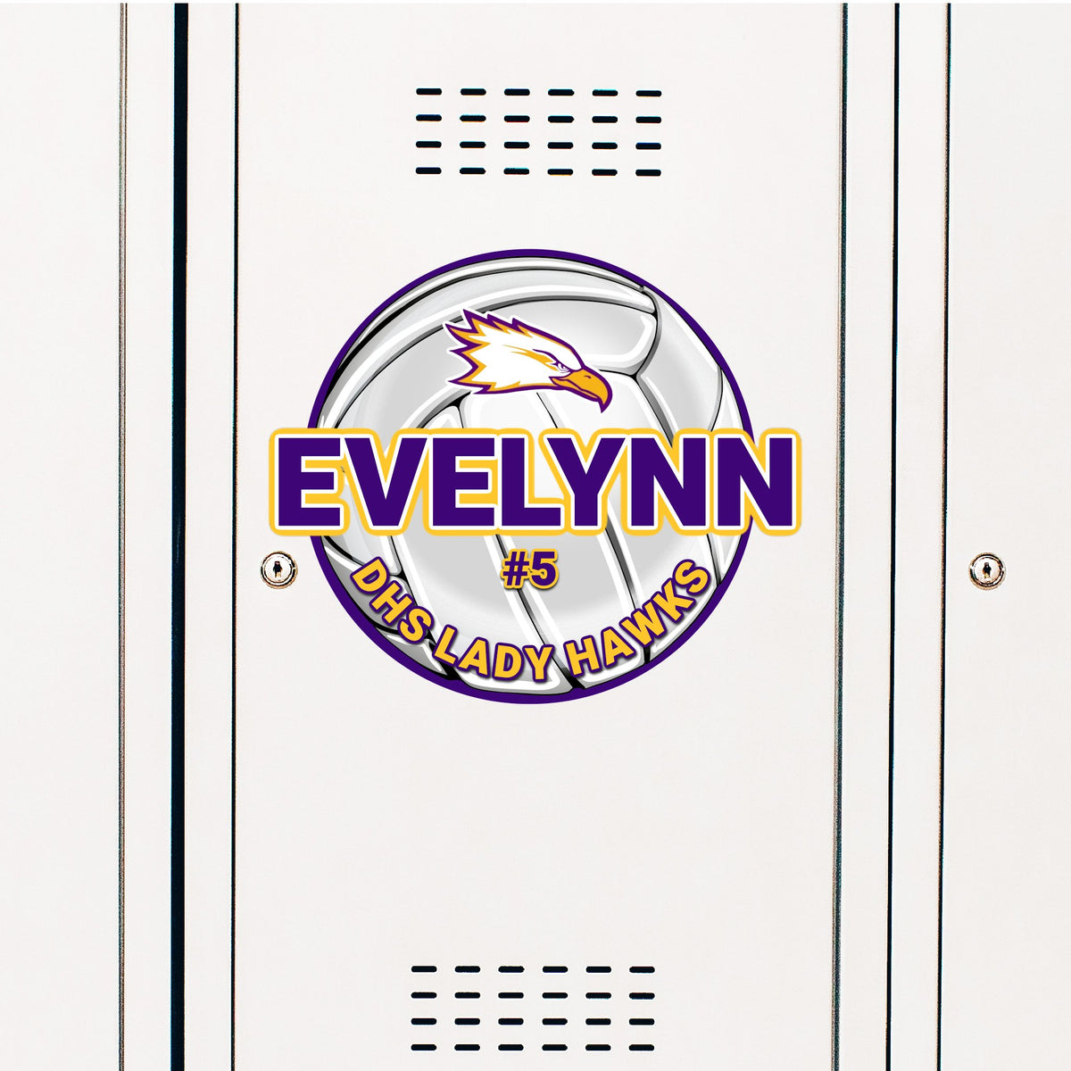 Round Volleyball Locker Decoration - PRACTICALLY PERFECT PRINTABLES ...